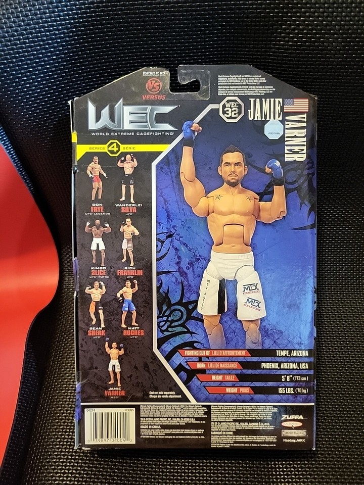 Jakks UFC Collection Series 4 Jamie Varner WEC 32 Action Figure *NEW ...