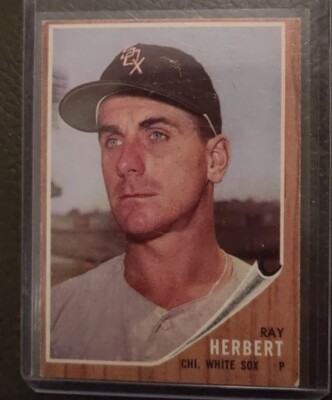 1962 Topps Baseball Card #8 Ray Herbert | eBay