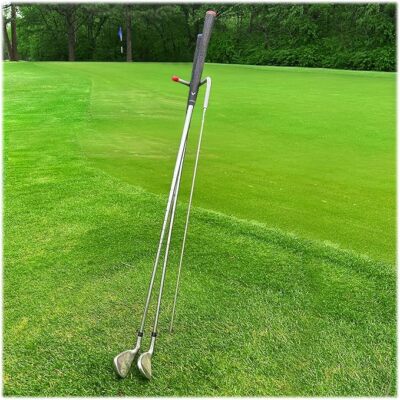 Premium V-Shaped Golf Club Holder - Durable Caddy Stand, Gray - Made in ...