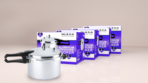 5,7,9,11L GLAXA ALUMINIUM PRESSURE COOKER FOR HOME BRAND NEW WITH SPARE ...