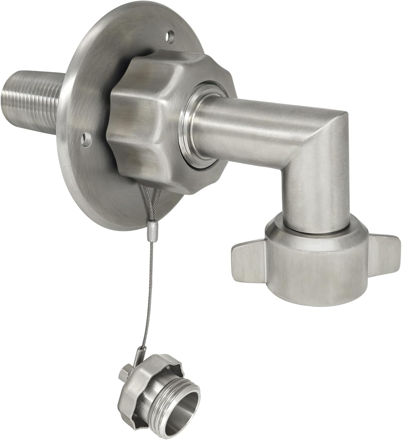 All Metal RV City Water Inlet with 90 Degree Elbow RV Water Connection ...