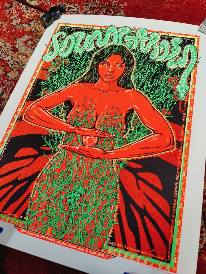 Soundgarden 2014 Tour Atlanta Show Poster KYLER SHARP | eBay