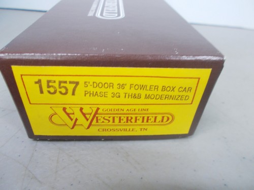 WESTERFIELD # 1557 ~ TH & B MODERNIZED 36' FOWLER BOX CAR KIT ~ HO ...