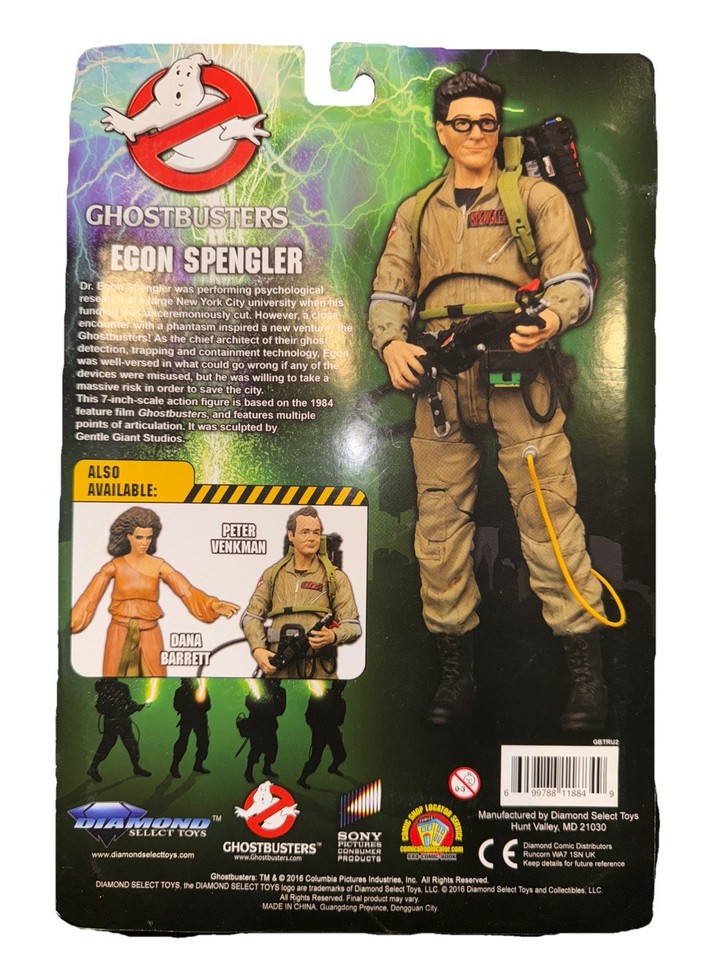 Ghostbusters Egon Spengler Action Figure- Diamond Select Toys New In ...