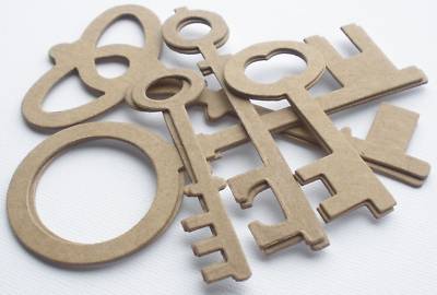 {15} *ViNTAGE KEY* Kit Bare Skeleton Keys Chipboard Die Cuts - 3 of ...