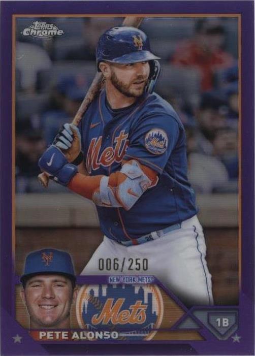 2023 Topps Chrome - Pete Alonso #75 Purple Refractor /250 for sale ...