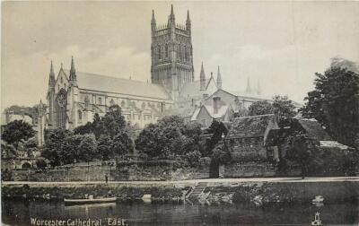 Worcester Cathedral Worcestershire East England OLD PHOTO | eBay Australia