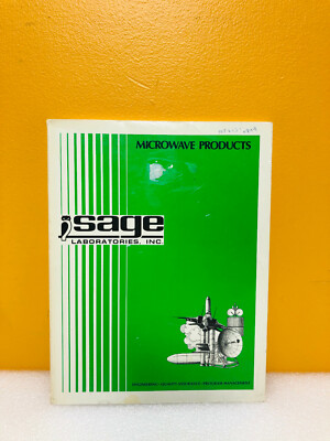 SAGE 1983 Laboratories Microwave Products Catalog | eBay