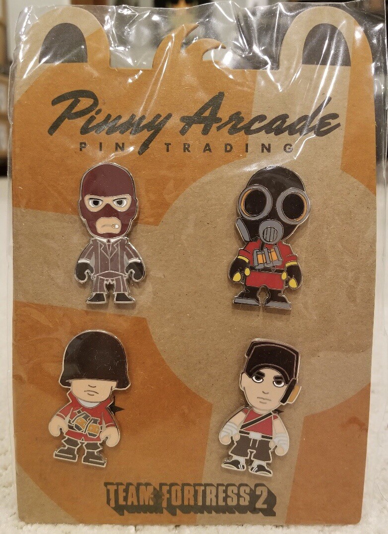 Pinny Penny Arcade PAX 2015 TF2 Pin Set Team Fortress 2 Scout Pyro ...