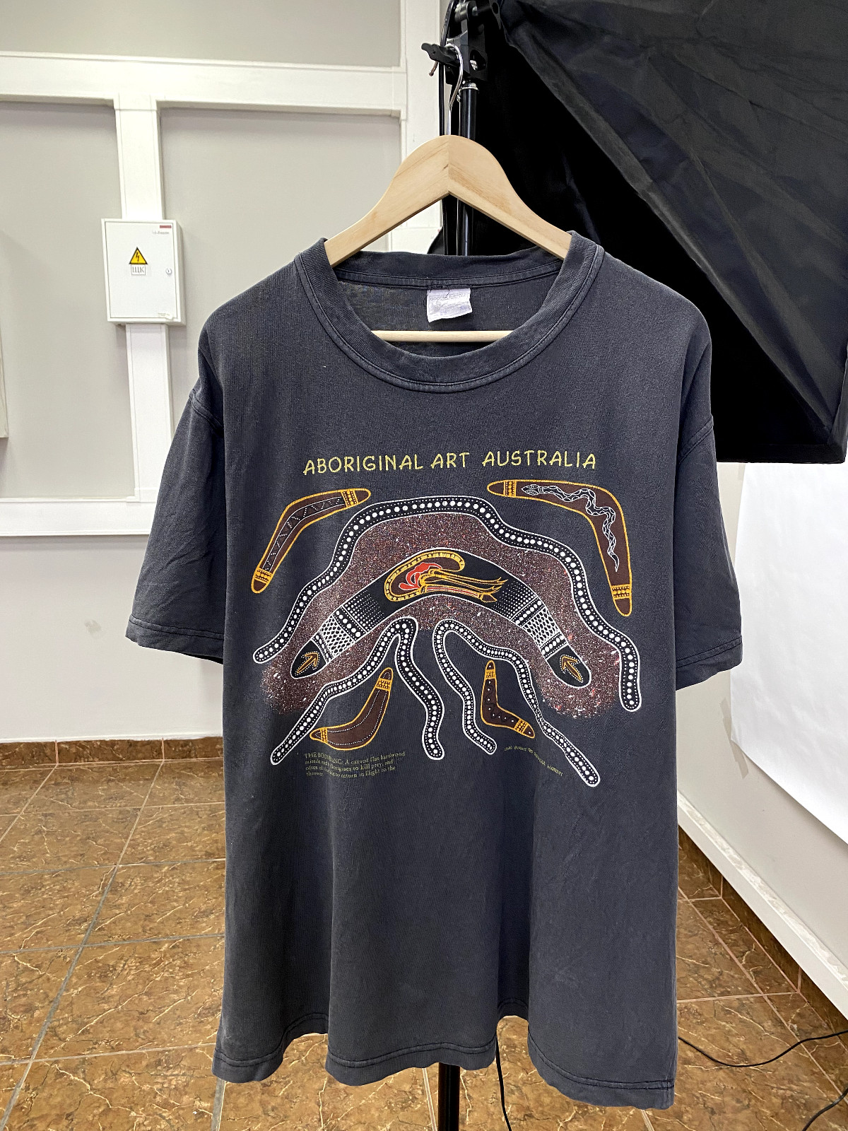 🇦🇺 Vintage 1995 Aboriginal Art Australia Animals t-… - Gem