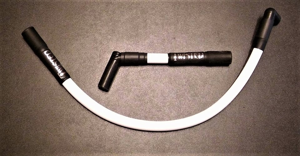 TWISTED 12mm SPARK PLUG WIRES HARLEY SOFTAIL HERITAGE FXST FAT BOY ...