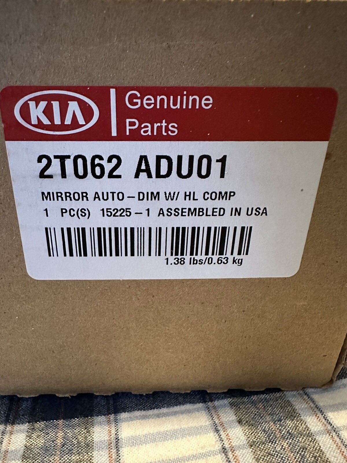Interior Rear View Mirror KIA OEM ACCESSORIES 2T062-ADU01 for sale ...