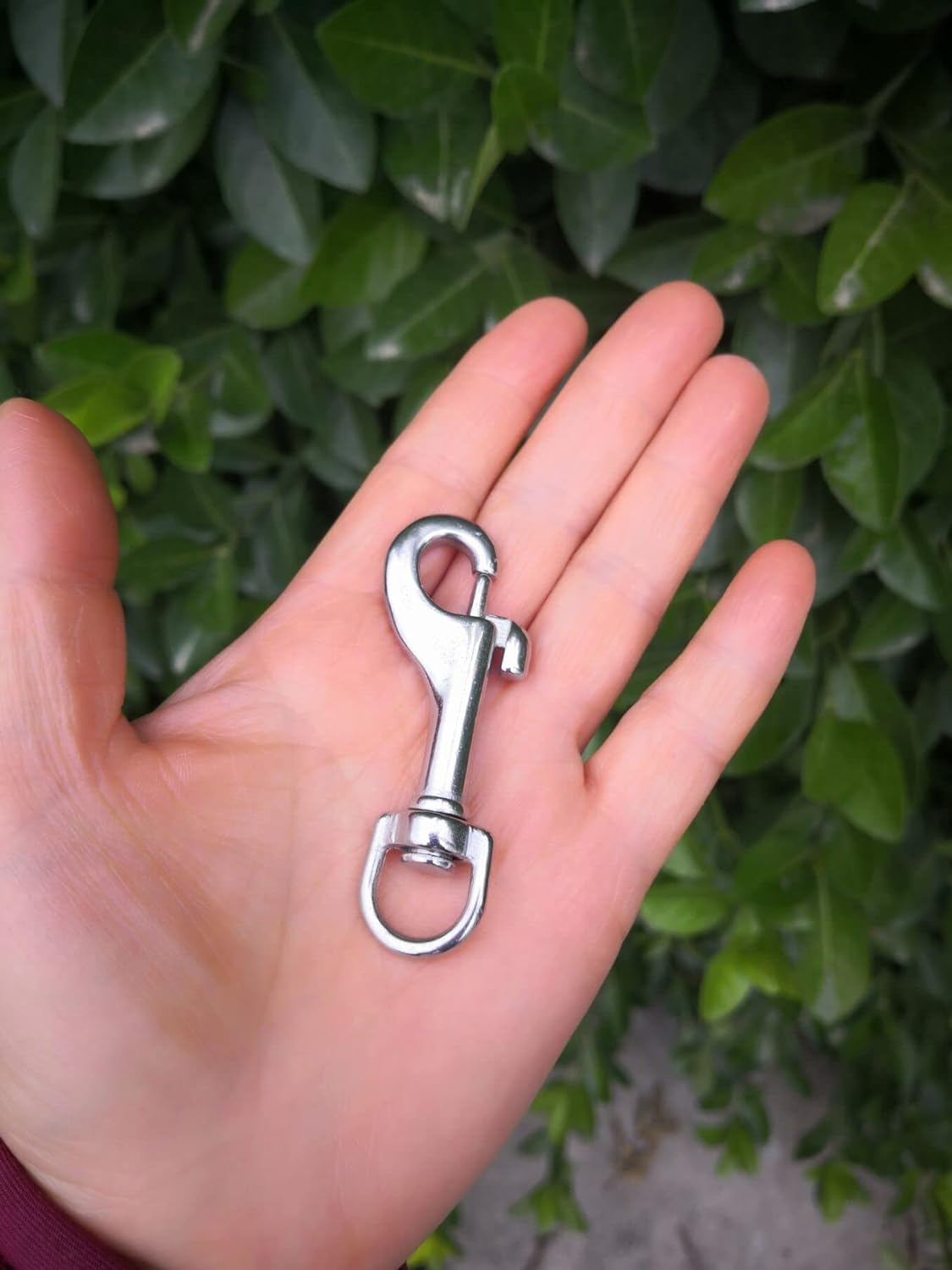 2 Pieces Steel 316 Swivel Eye Bolt Snap Hook Marine Grade Single Ended ...