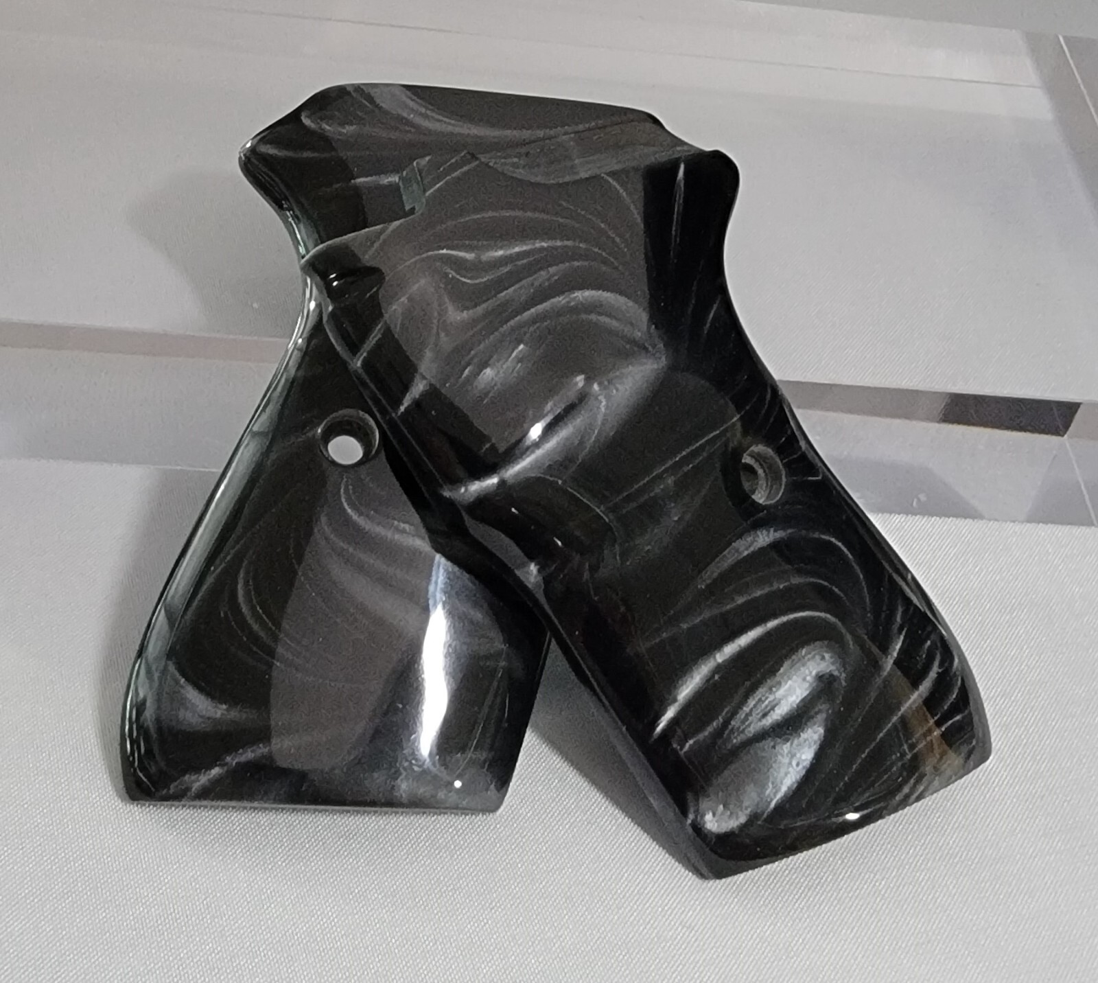 Bersa Thunder Firestorm 22 380 Pistol Grips in Black Pearl Acrylic | eBay