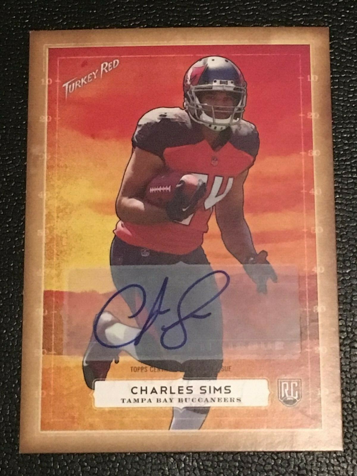 Charles Sims 2014 Topps Turkey Red Rookie Autograph #31 Tampa Bay ...