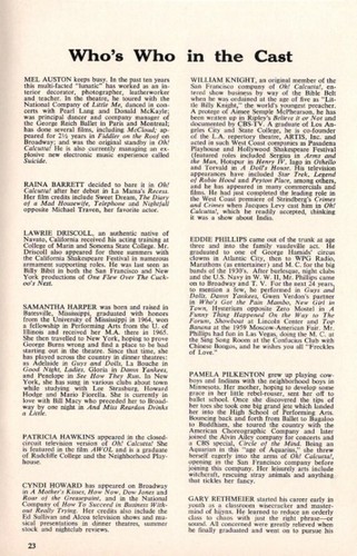 Raina Barrett "OH CALCUTTA!" Samuel Beckett / John Lennon 1971 Broadway ...