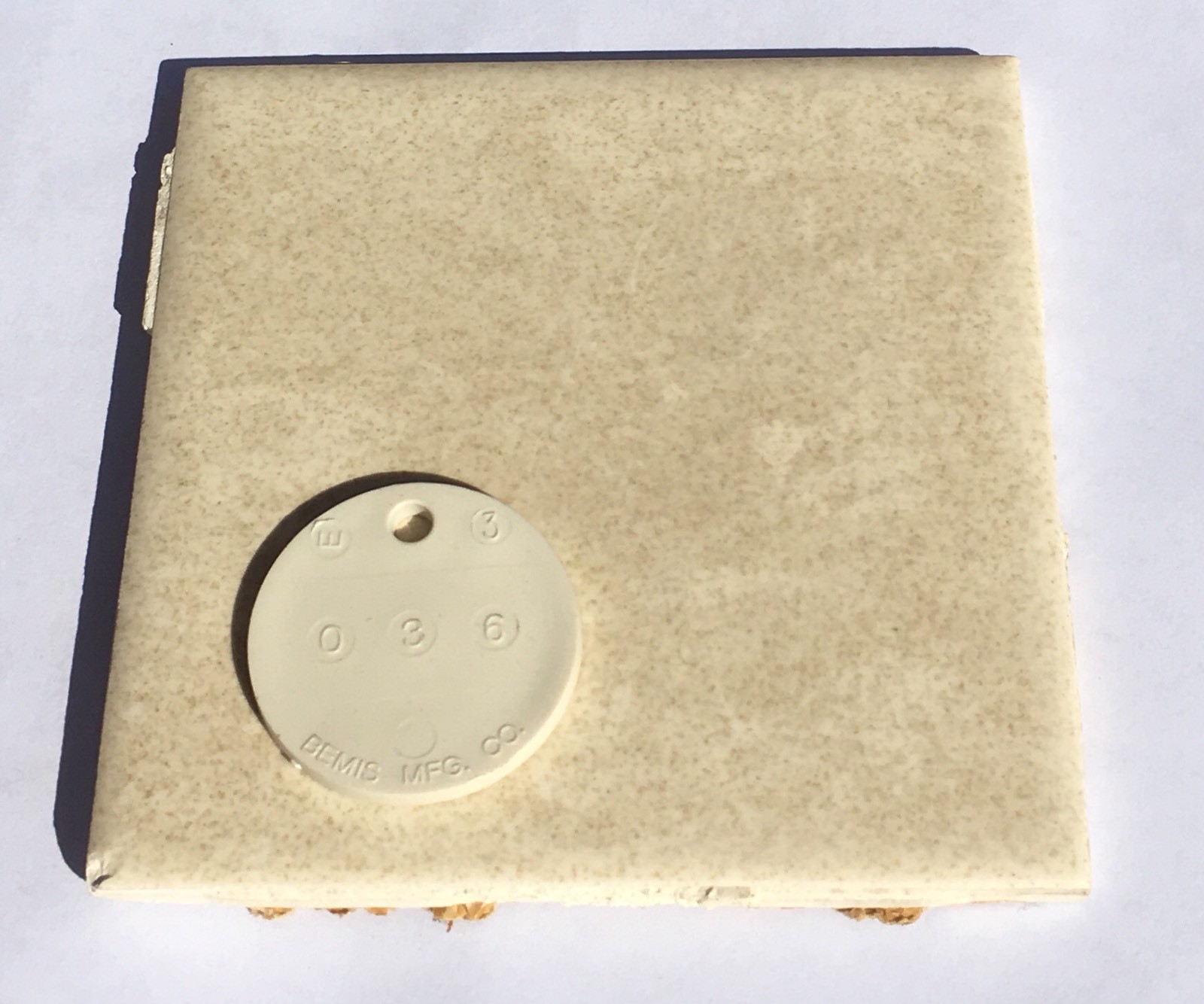 4x4 Vintage Natural Speckled Ceramic Tile 'Made in USA' -1Sq Ft ...