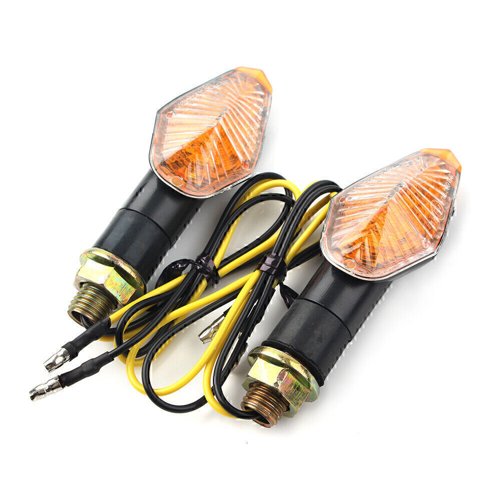 Universal Mini Amber Turn Signal Lights 12V LED Indicator Lamp for ...