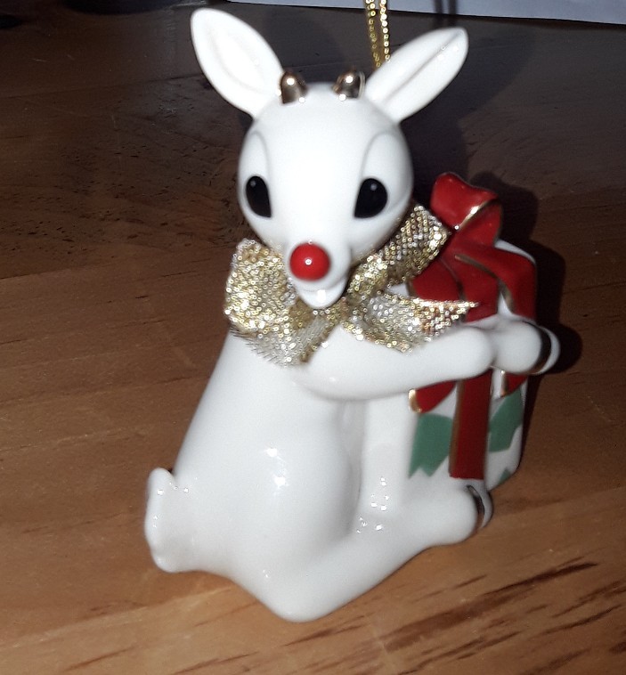 LENOX 2002 RUDOLPH Red Nose Christmas Ornament w Box | eBay