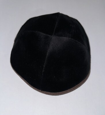iKippah Size: 2 Black Velvet Jewish Round Kipa Yarmulke Head Cover | eBay