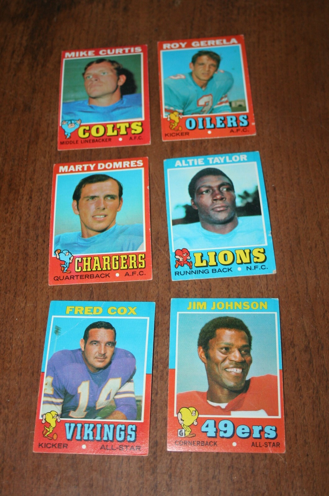 1970s TOPPS Football Trading Card (LOT of 6) JIM JOHNSON | eBay