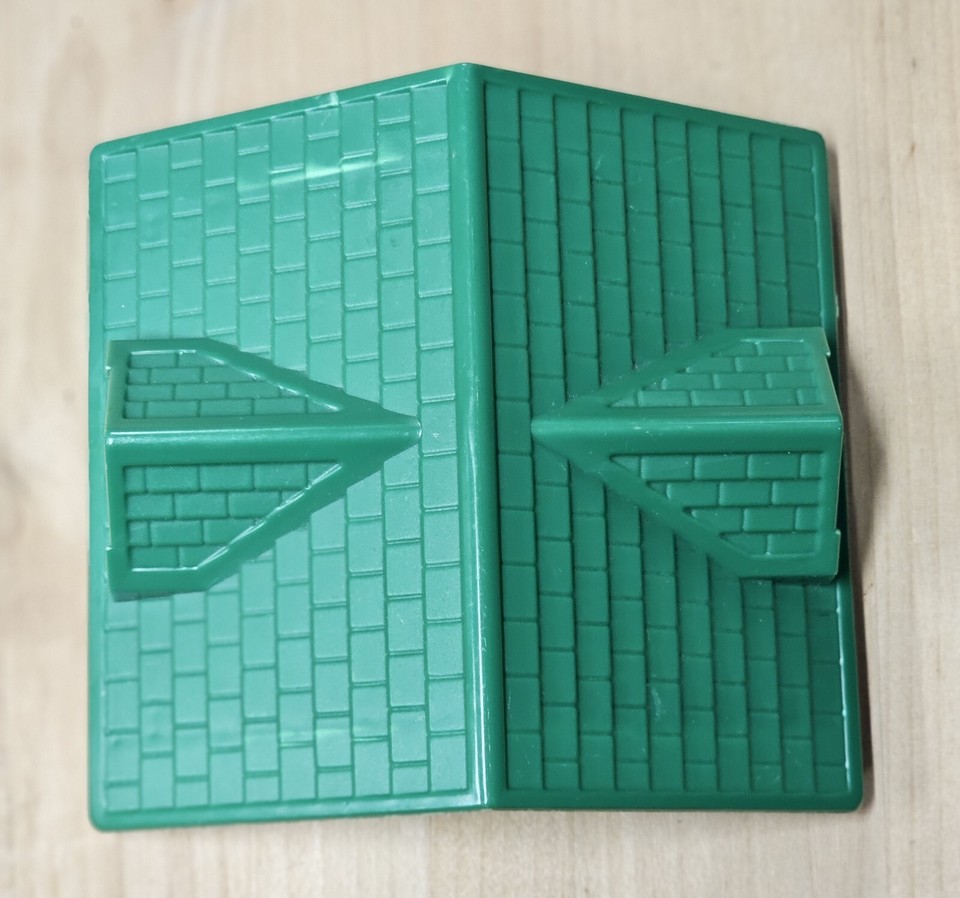 Lincoln Logs Green Plastic Pitched Square Roof | eBay