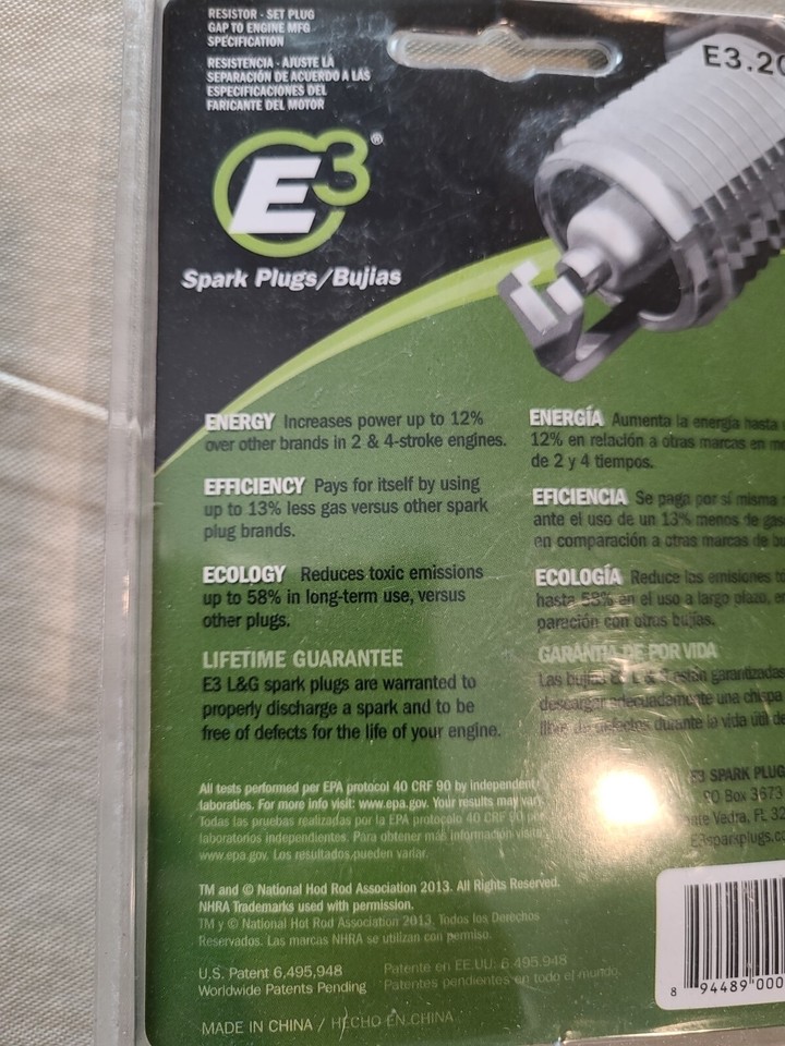 E3.20 Spark Plugs With Diamond Fire Technology Replaces many plugs ...