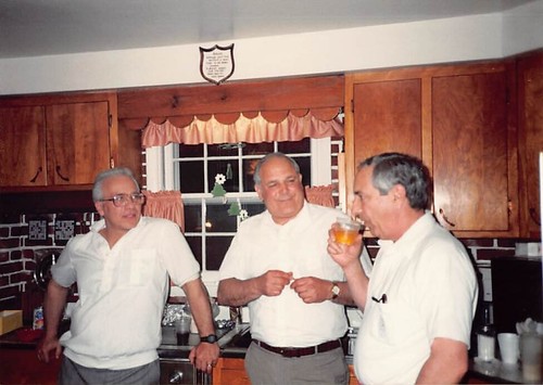 1990s Original Color Photo 3.5x5 Men Drinking House Party Kitchen F61 ...