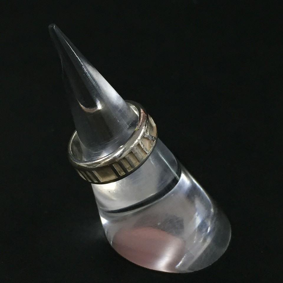 EGA TIFFANY&CO. Silver 925 Atlas 1995 Roman Number Ring ISO sz:49 ...