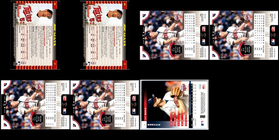 2002 Joe Mays (7) Card Lot - Running Low – Final Chance to Order Today ...