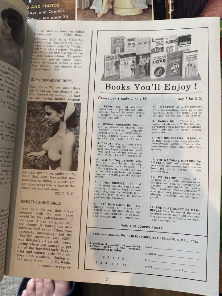 Lot Of 4 Vintage Swingers Life Magazines Ads Humor Letters Nudity | eBay
