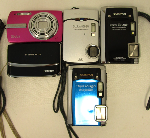 Lot of 5 Digital Cameras misc models dead pixels | eBay