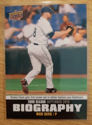 2010 UPPER DECK BIOGRAPHY WADE DAVIS #193 TAMPA BAY RAYS | eBay