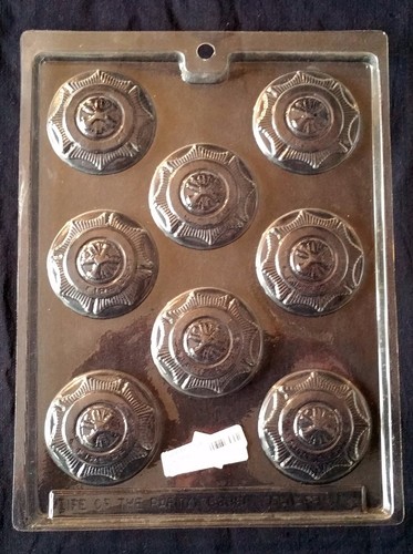 Jobs Round Fireman Badge Chocolate Plastic Candy Soap Mold LOP J-9 | eBay