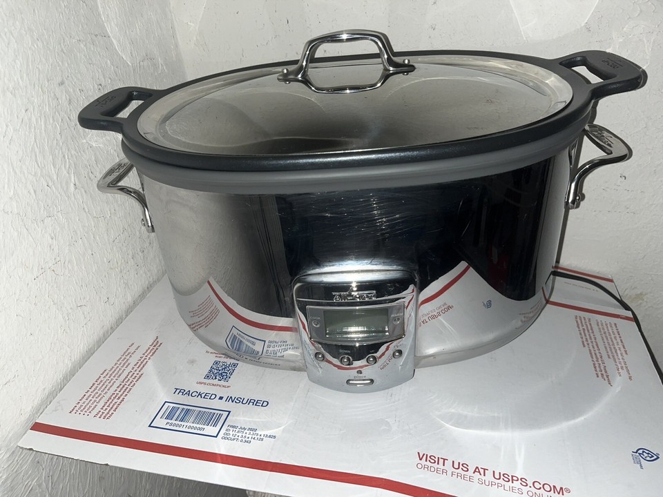 All-Clad 7-Quart Slow Cooker Model SC01 Stainless Steel with Non Stick ...