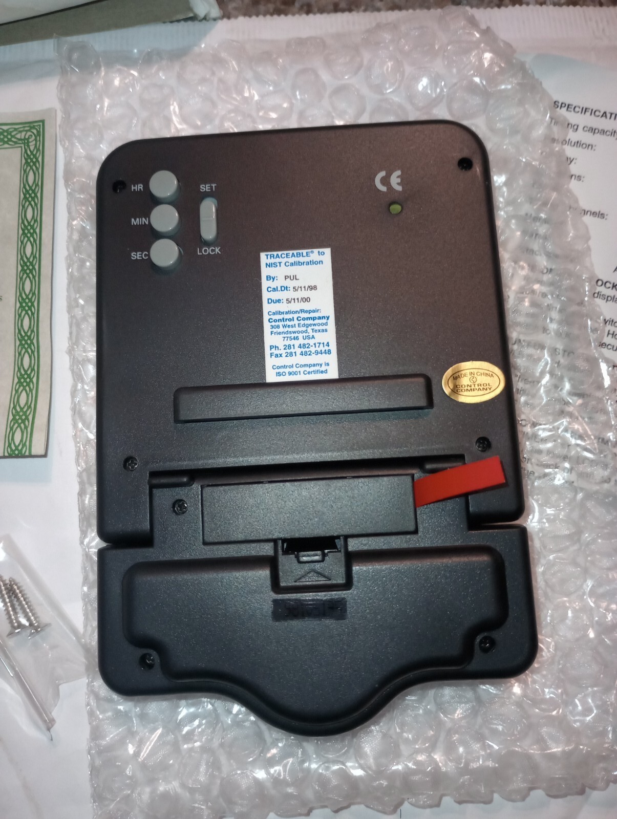 NEW GENUINE FISHER SCIENTIFIC 06-662-47 TRACEABLE JUMBO DISPLAY TIMER ...