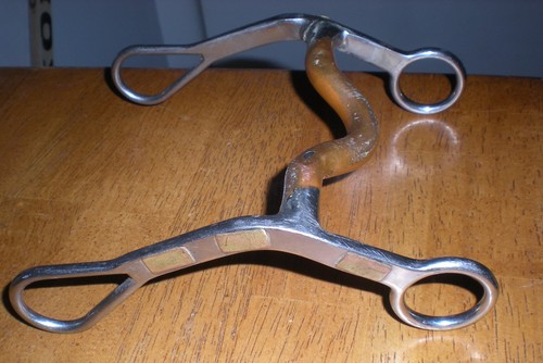 DECOR ONLY Western Copper Low Port Grazing Horse Bit Jeweler's Bronze ...