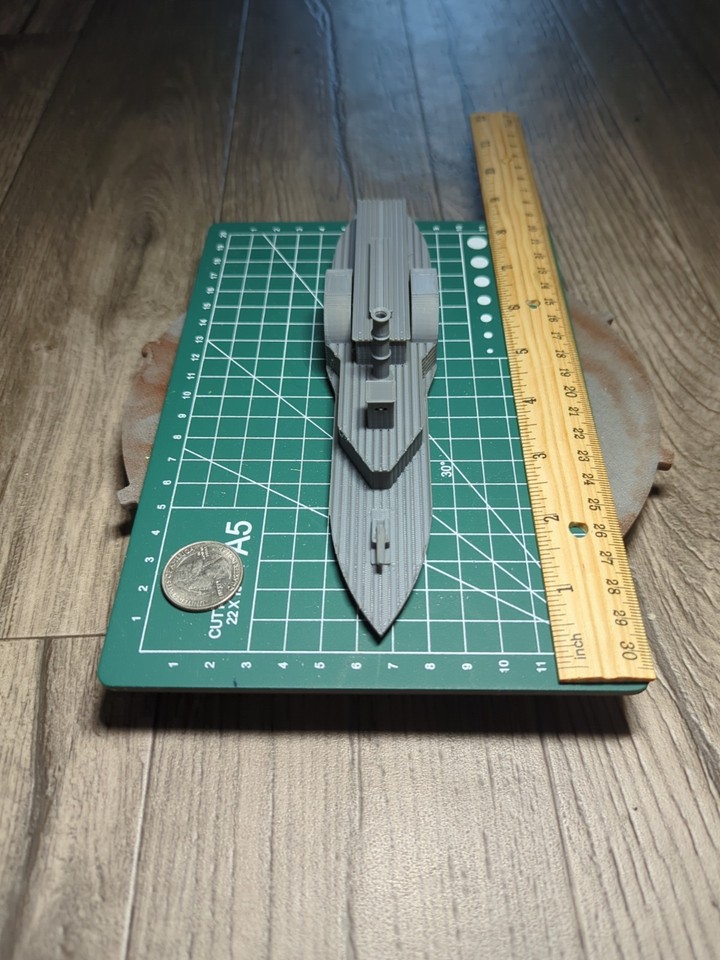 3d Printed 1/288 Scale Civil War Ironclad USS/CSS Planter Unpainted | eBay