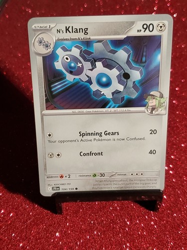 2025 Pokémon TCG Journey Together #0600 N's Klang 104/159 Stage 1 HP90 ...