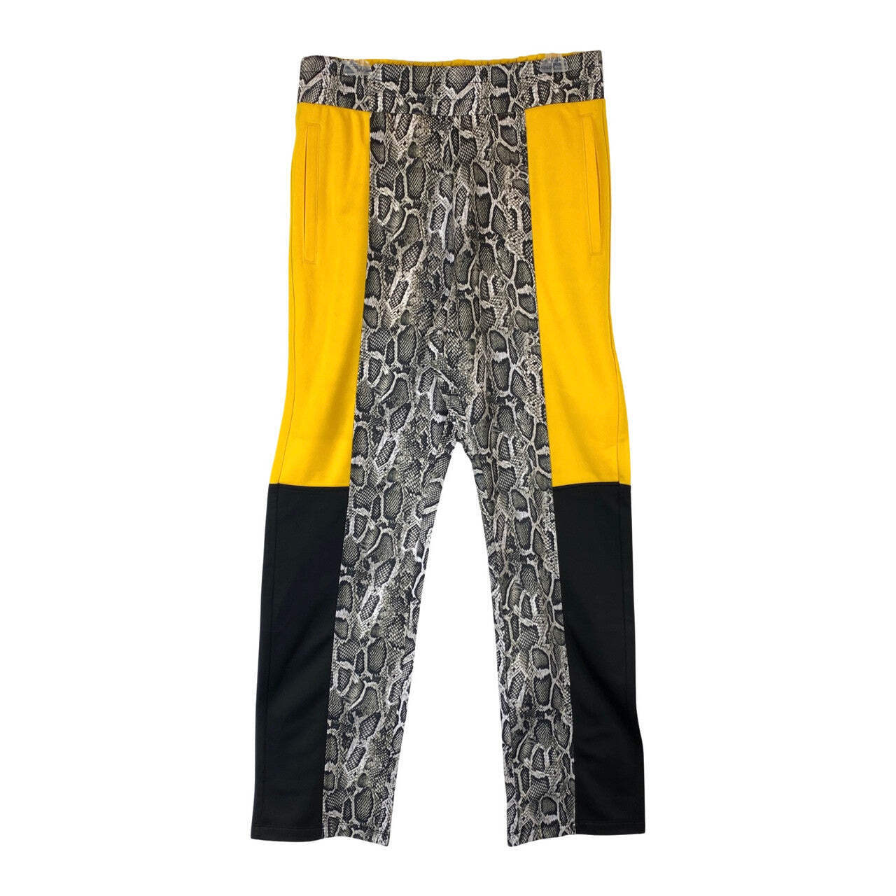 WESC Yellow Marcel Colorblock Snake Track Pant - Gem