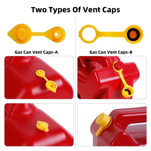 3 X Replacement Gas Can Spout Nozzle Vent Kit For Plastic Gas Cans Old ...