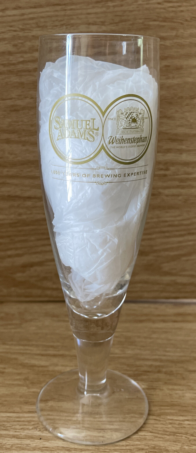 Infinium Ale Beer Glass Flute Samuel Adams Weihenstephan Oldest Brewery ...