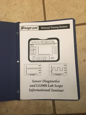 Snap On Sensor Diagnostics Lab Scope Information Booklet Manual | eBay