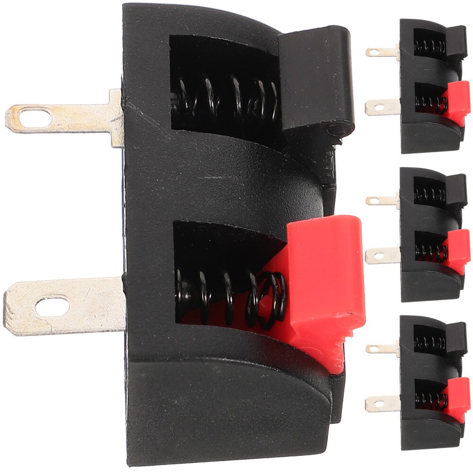 4pcs Speaker Wire Connector Stereo Speaker Terminal Clip 2-way Speaker ...