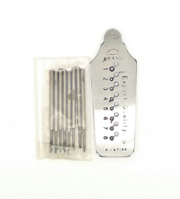 Jeweller's & Watchmakers Micro Mini Tap and Die Screw Plate Set 1-8 ...