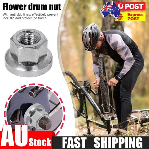 Steel Bicycle Hub Nut M10 Fixed Gear MTB Road Bike Cycling Rear Wheel ...