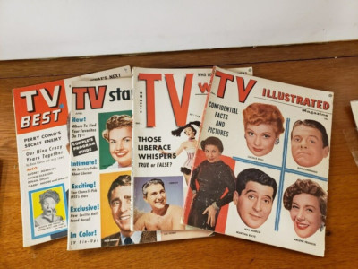 Lot of 4 VTG TV Best TV World TV Illustrated TV Star Parade Magazines ...