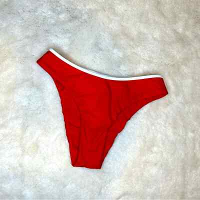 Volcom Coco Ho Red & White Cheeky Bikini Bottoms XS | eBay