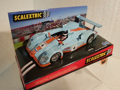 QQ 6100 SCALEXTRIC Audi R8 Gulf Le Mans '01 #4 | eBay