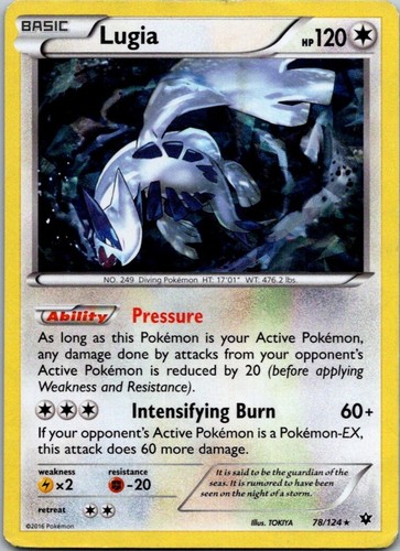 Deck Exclusives #078/124 Lugia - 78/124 (XY Fates Collide) | eBay